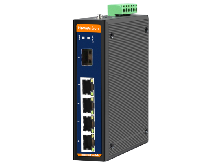 Industrial Fast Ethernet Switch, 4-Ports Fast Ethernet RJ45, 1-Ports ...