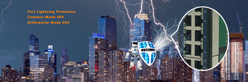 Industrial Gigabit Ethernet PoE Switch, 8 Ports POE+, 2 Ports SFP Uplink